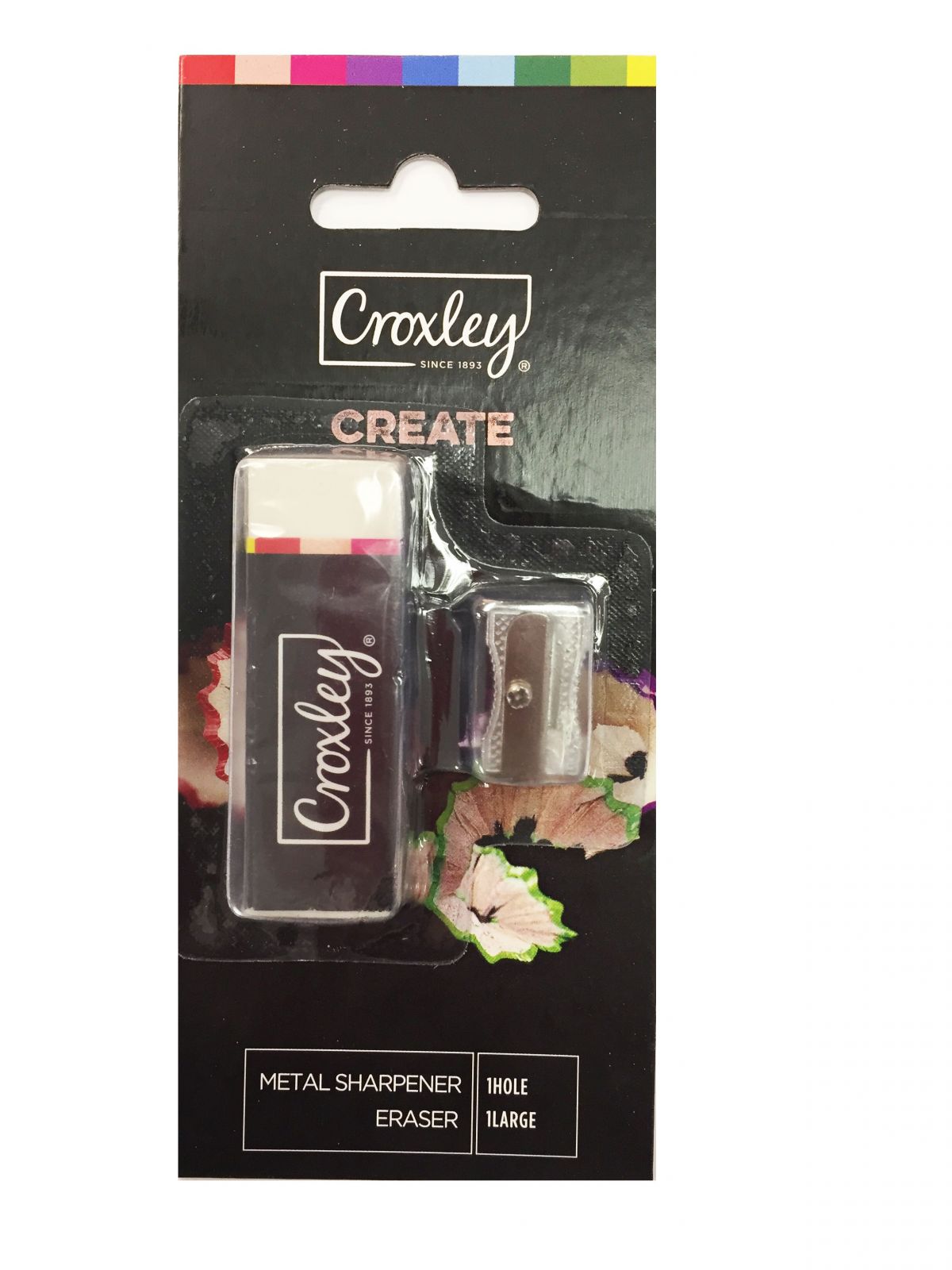 CROXLEY CREATE Eraser (6.2 x 2 x 1 cm) and 1 Hole Sharpener | Croxley SA