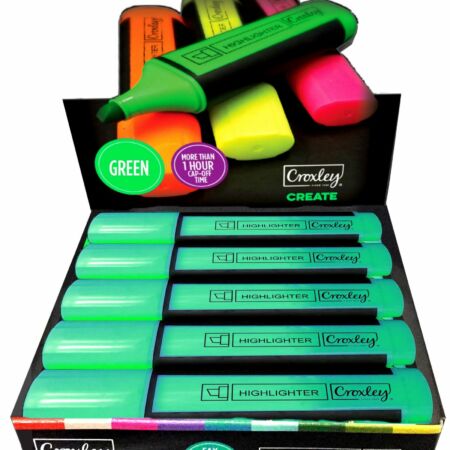 CROXLEY CREATE Assorted Highlighters 4 Carded | Croxley SA