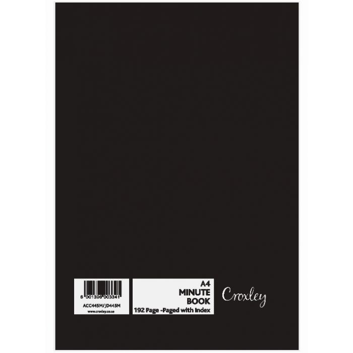 CROXLEY JD166 Account Book A4 Full Bound 192 Page Minute | Croxley SA