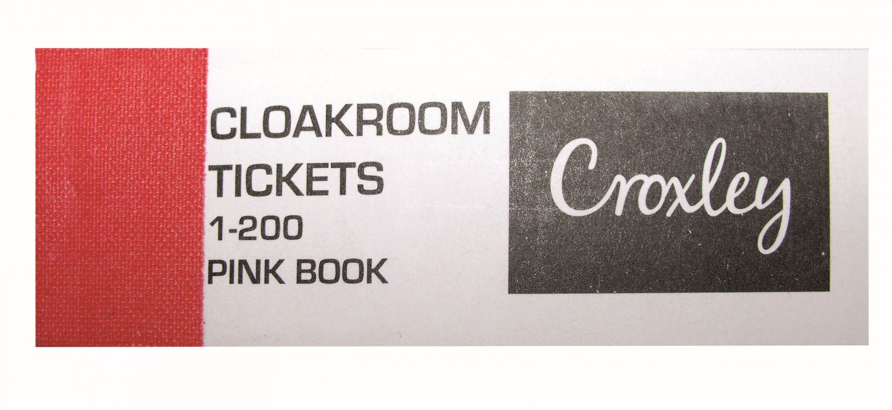 CROXLEY Cloakroom Tickets 1-200 Pink | Croxley SA