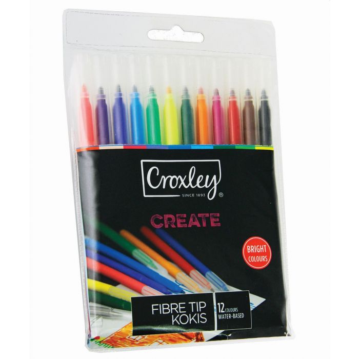 CROXLEY CREATE Triangular Pencil Crayons (Wallet of 12 Assor | Croxley SA