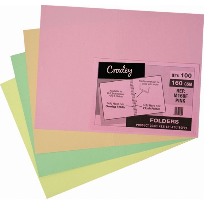 CROXLEY M160F Blue Manilla Folder- 348 x 228 - 160GSM | Croxley SA