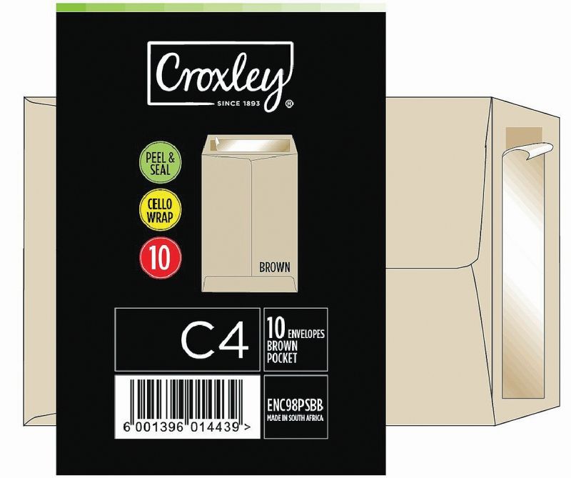 CROXLEY JD92SE DLB (Banker) White Seal Easi Envelopes - Unba | Croxley SA