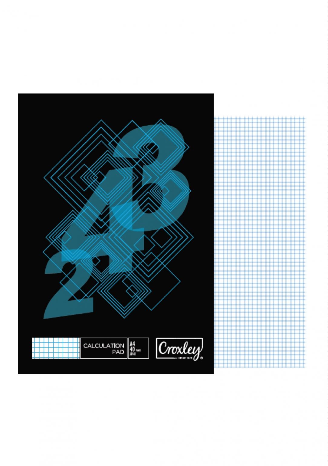 CROXLEY JD141 Calculation Pad 40 Sheet 5mm Squares A4 | Croxley SA