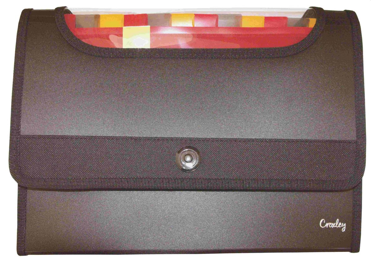 CROXLEY Concertina File 12 Division Black | Croxley SA