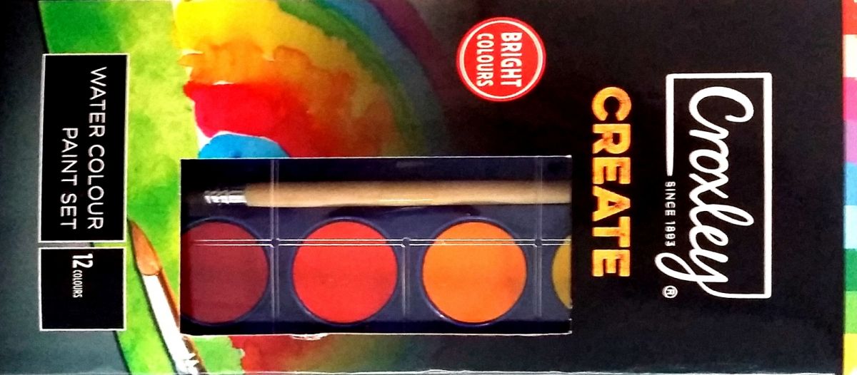CROXLEY CREATE Watercolour Paints (Tray of 12 Colours) | Croxley SA