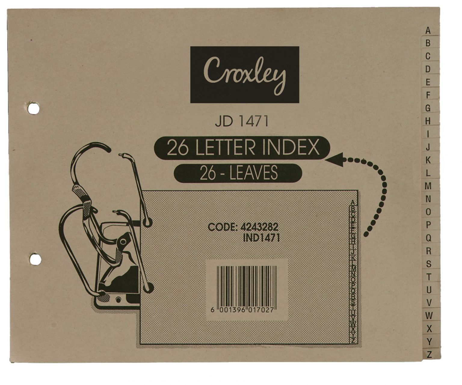 CROXLEY Filing Index A-Z 26 Leaves | Croxley SA