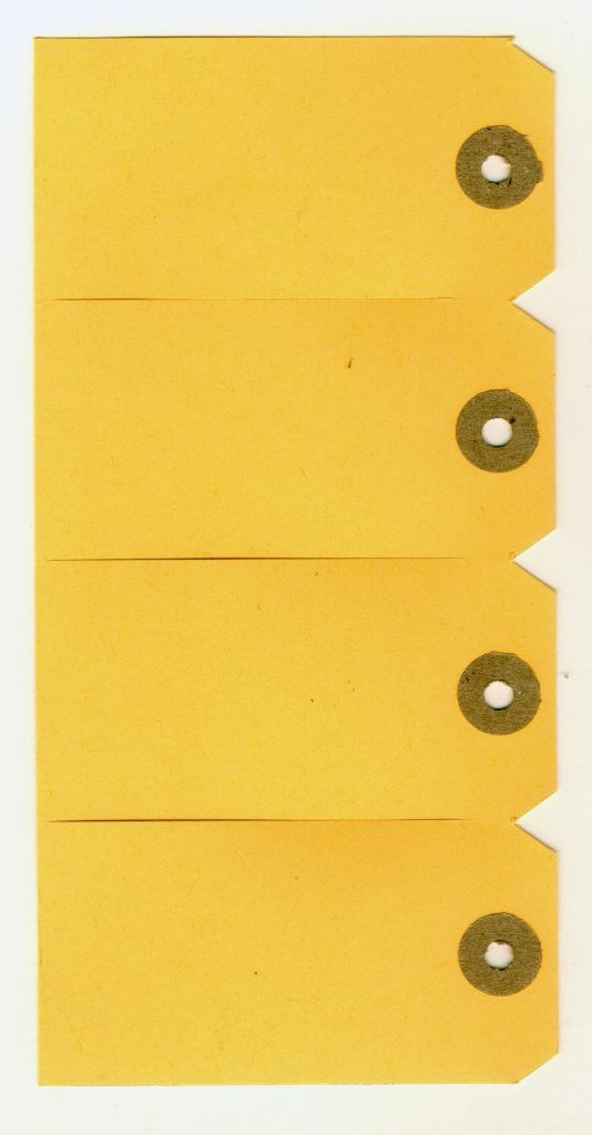 CROXLEY JD8 Buff Manilla Tags Gangs of 4 - No.8 - 159X80 | Croxley SA