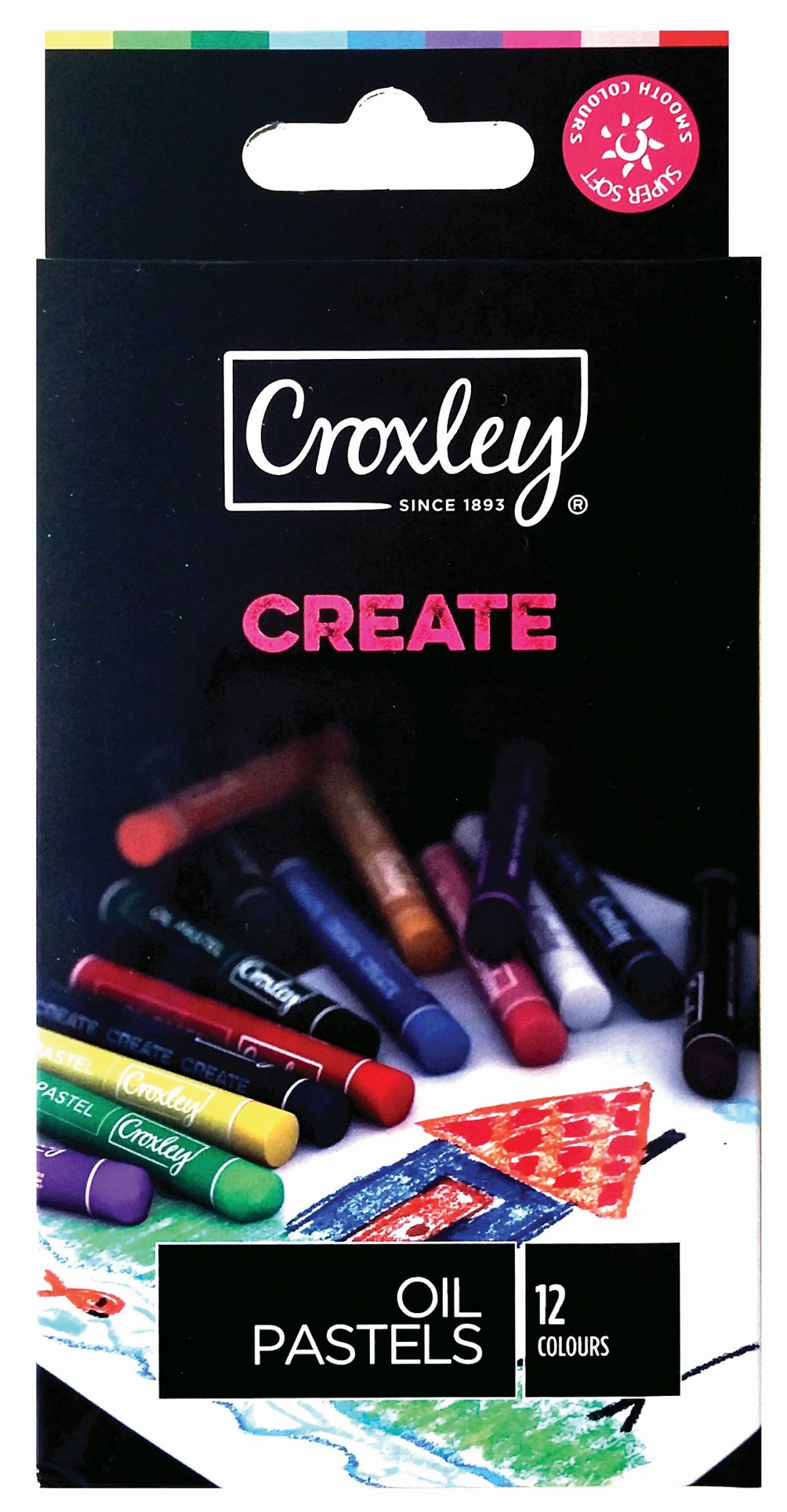 CROXLEY CREATE 8mm Oil Pastels (Box of 16 Assorted Colours) | Croxley SA