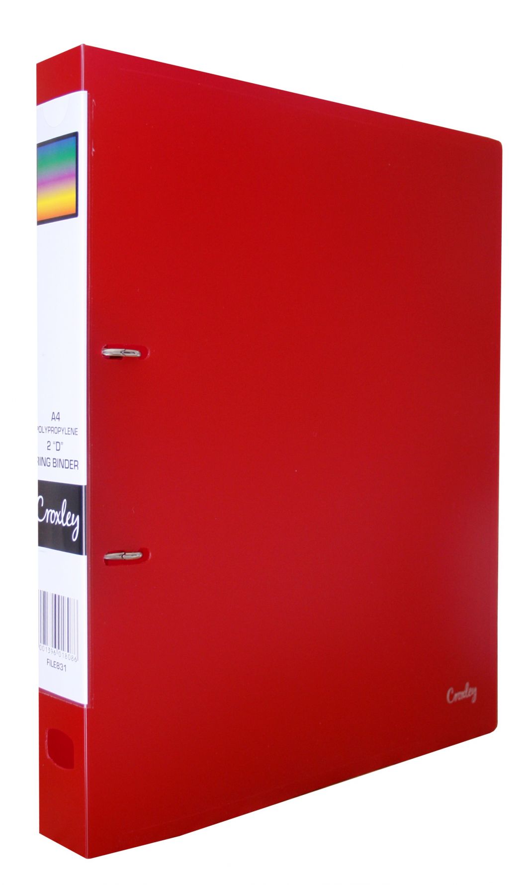 CROXLEY 2D Polypropylene Ring Binder Red | Croxley SA