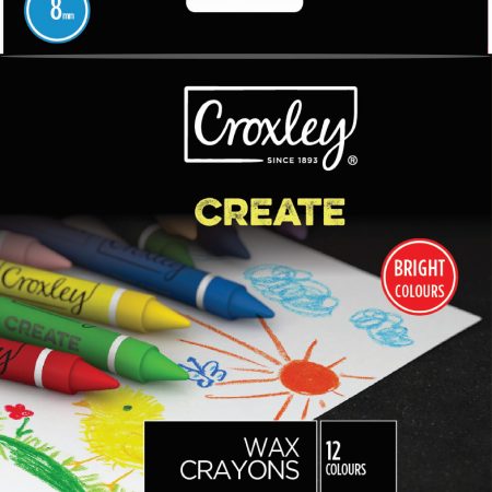 CROXLEY CREATE Jumbo Fibretip Markers (Wallet of 12 Assorted | Croxley SA