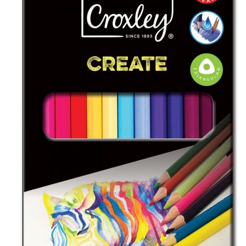 CROXLEY CREATE Wood Free Pencil Crayons (Wallet of 12 Assort | Croxley SA