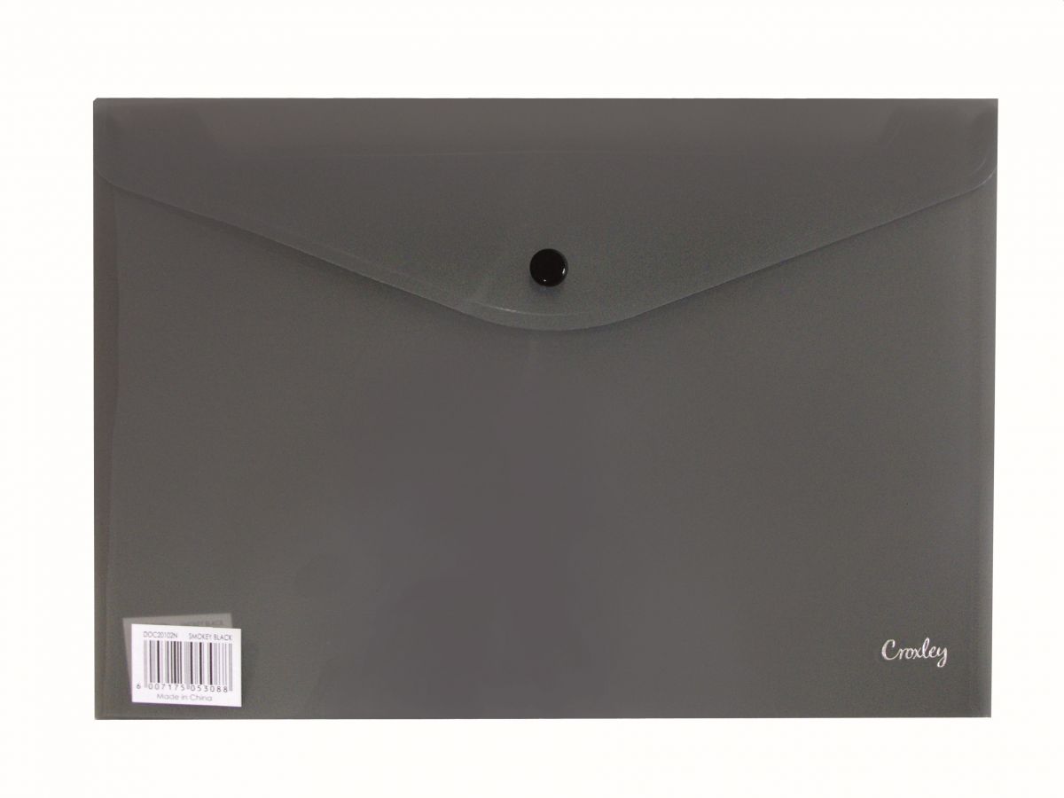 CROXLEY Envelope with Button - A4 (Black) | Croxley SA
