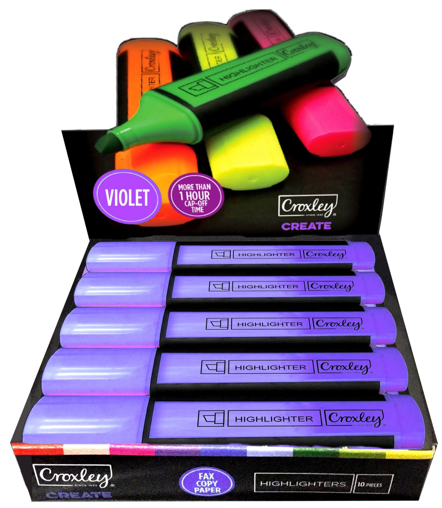 CROXLEY CREATE Violet Highlighters | Croxley SA