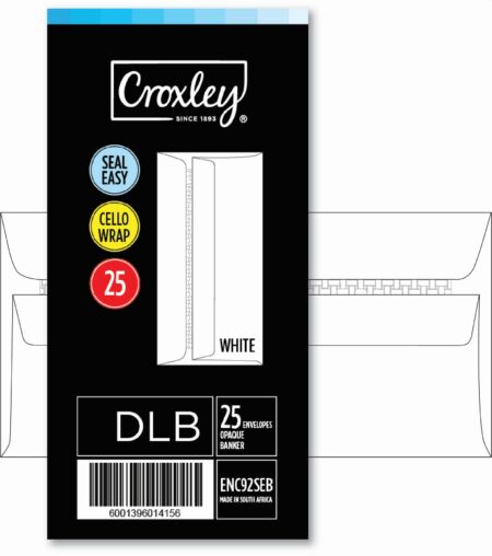 CROXLEY JD92SEBC DLB (Banker) White Seal Easi Envelopes - Ce | Croxley SA