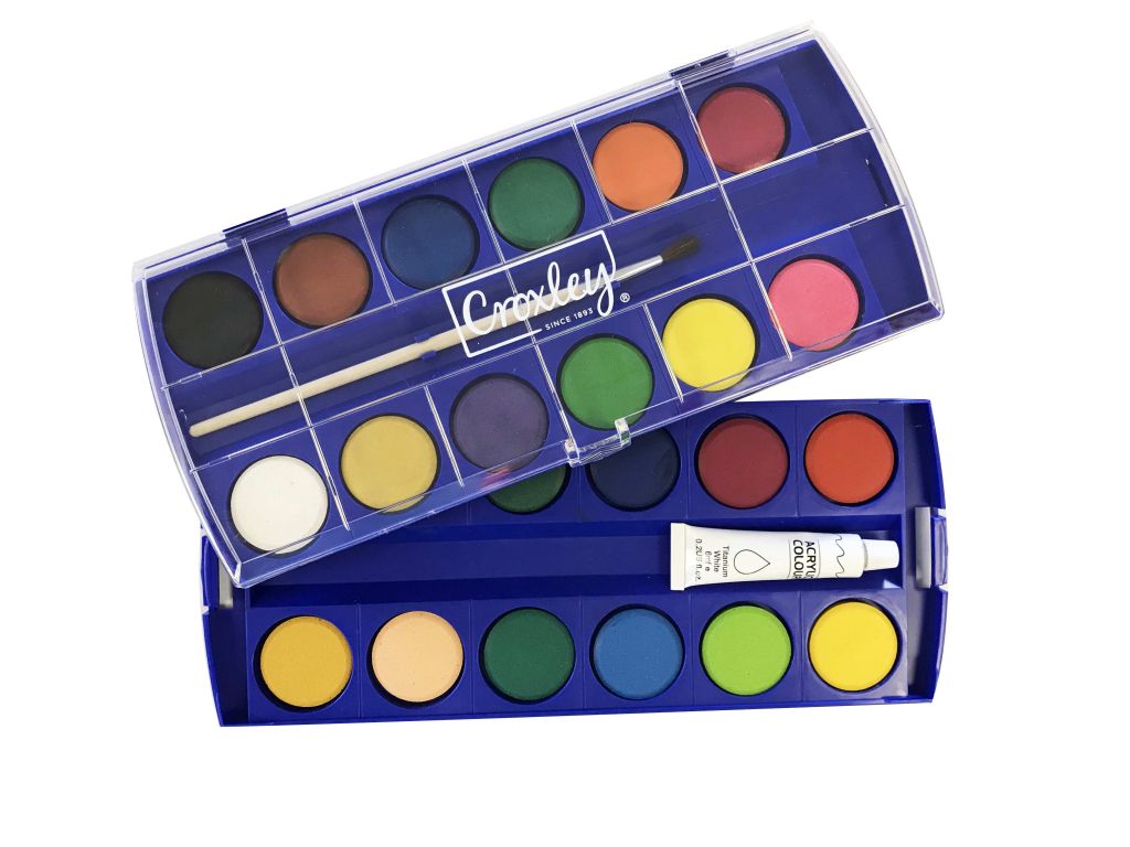 CROXLEY CREATE Watercolour Paints (Tray of 24 Colours) | Croxley SA