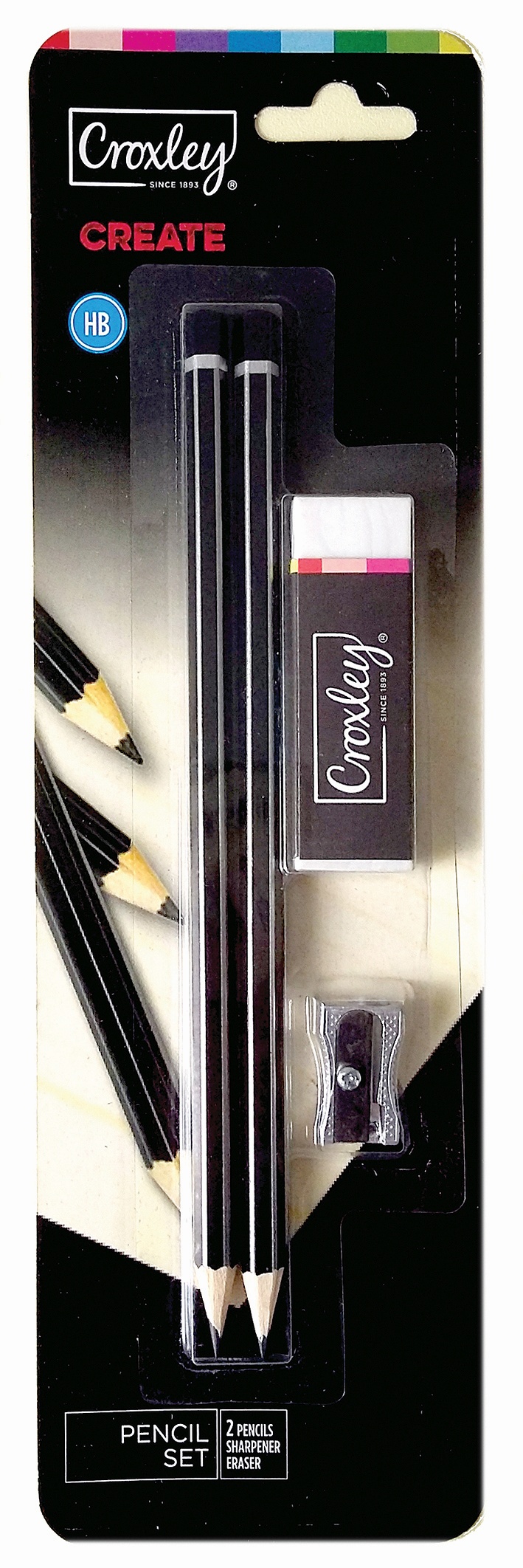 CROXLEY CREATE HN Pencil Value Pack + Eraser and Sharpener | Croxley SA