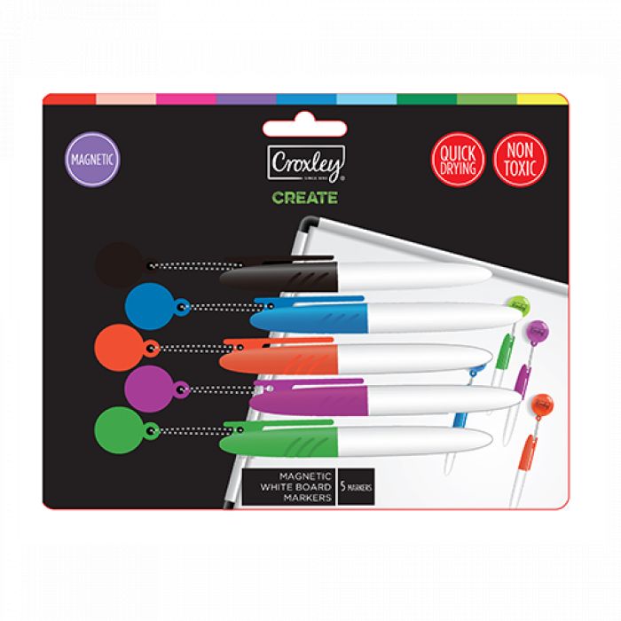 CROXLEY CREATE Whiteboard Markers Pack of 10 Assorted Colour | Croxley SA